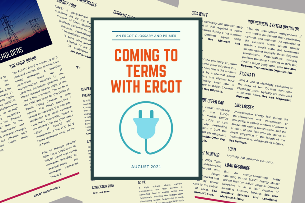 New Report: New ERCOT Glossary and Primer - Cities Served by Oncor